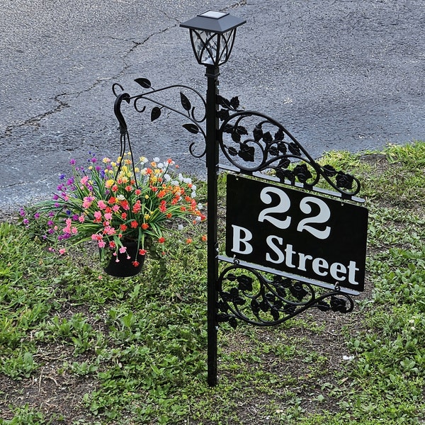Driveway Address Sign - Double Sided Reflective Marker for 911 High ...