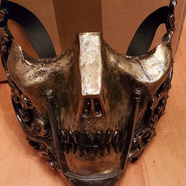 THE RAIDER -special Gold Edition- (resin Half-face Skull Mask) - Etsy