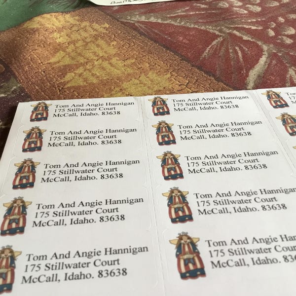 30 Personal Address Label Cartoon Ladybugs (bx 470) - Etsy