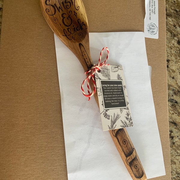Kitchen Wizard Wooden Spoon Harry Potter Inspired Kitchen Decor Gift ...