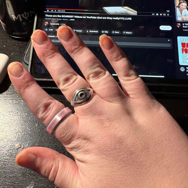 Custom Fidget Ring Spinner Rings Custom Pattern, Color Stim Ring for ...