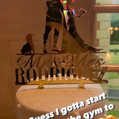 Bodybuilder Wedding Cake Topper Custom Fitness Cake Topper Crossfit ...