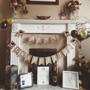 Personalised Graduation Bunting Banner. Graduation Decoration ...