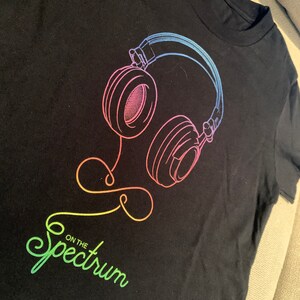 Neurodiverse Infinity Fox T-shirt. Autism Pride and Acceptance, Black ...