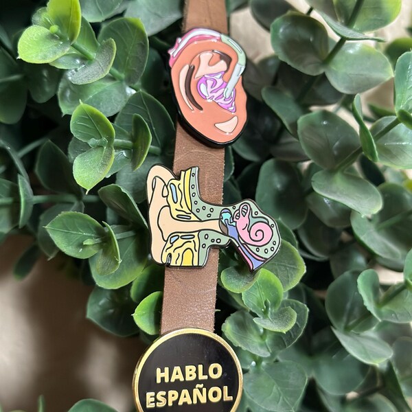 Cochlear Implant (CI) Color Stack Acrylic Pins, Audiologist Gift, Grad ...