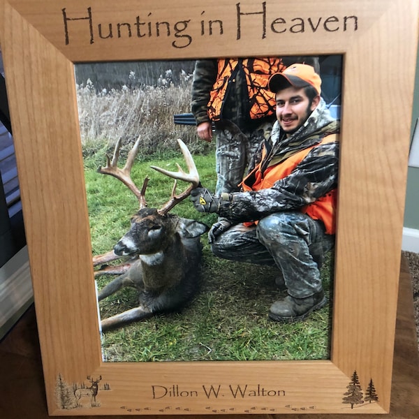 Deer Hunting ~ Hunting Frame ~ Hunting Gift ~ Gift for Hunter ~ Hunting ...