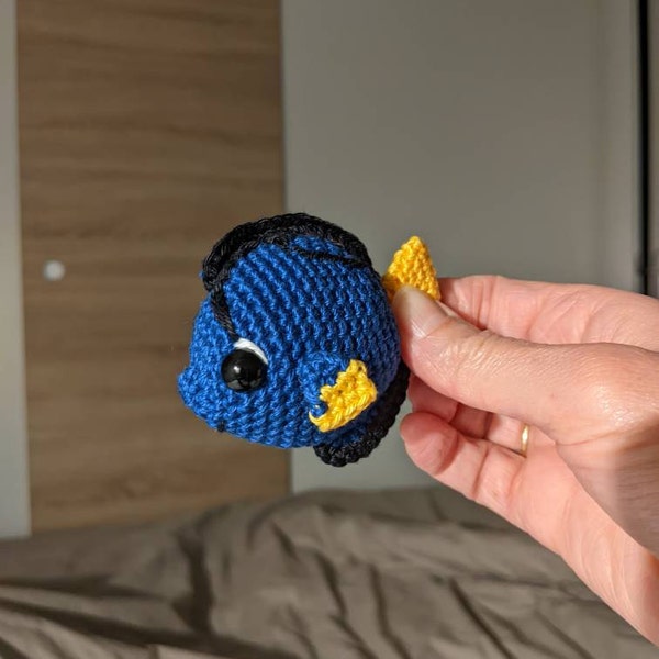 PATTERN: Beckett the Blue Tang Pattern - Amigurumi Plush Blue Tang ...