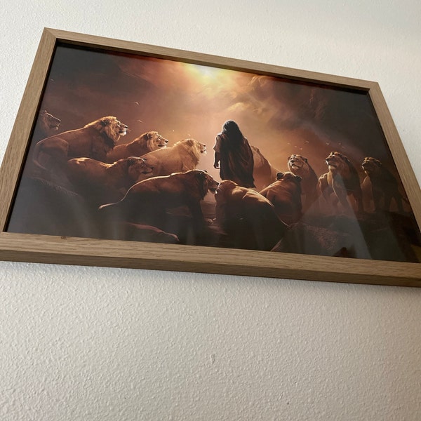 Moses Parting the Red Sea DIGITAL DOWNLOAD Jesus Bible Art, Modern ...