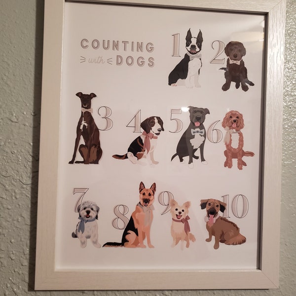 Dog Alphabet Art for Boho Nursery Digital Download Gender Neutral ...