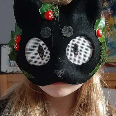 Grey Maine Coon Hand Painted Felted Therian Cat Mask - Etsy UK