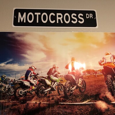 Motocross, Motocross Sign, Motocross Fan, Motocross Participant Gift ...