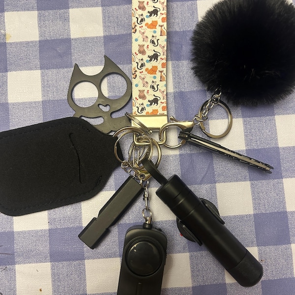 130 Db Personal Safety Alarm Keychain: Women's Self Defense - Etsy