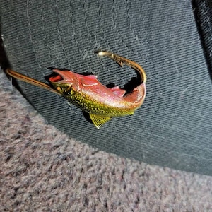 Bass Bone Fish Hookit© Fishing Hat Hook Brim Clip Hat - Etsy