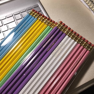Personalized Pencil Set Custom Pencils Engraved Pencil Foil - Etsy