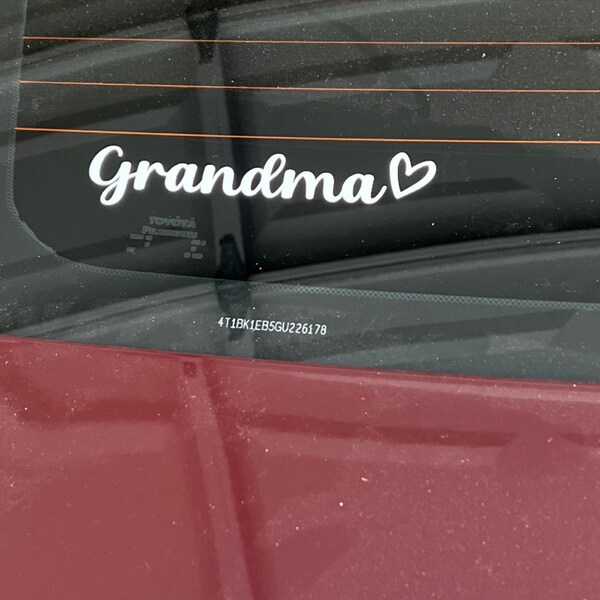 Grandma Decal, Grandma Sticker, Grandma Car Decal/sticker, Grandma ...