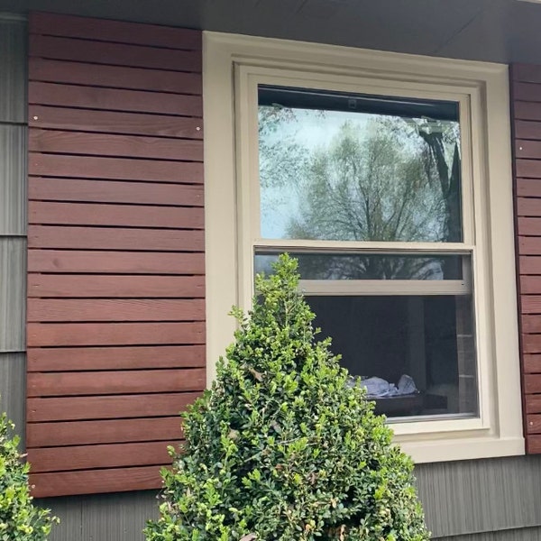 Modern House Shutters - 2” Slats - Etsy