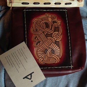 Viking Leather HANDLE Bag Hedeby Haithabu Bag Early Medieval - Etsy