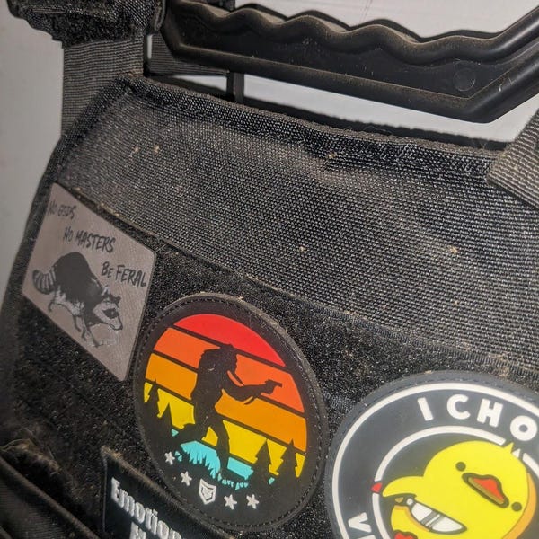 Doomer Wojack Meme Morale Patch, Perfect for Tactical Hat, Range Bag, Hook and Loop Backing ...