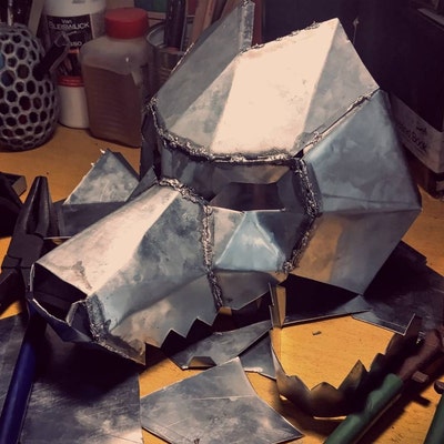 Plague Doctor Mask DIY Paper Mask, Printable Template, Papercraft, 3D ...