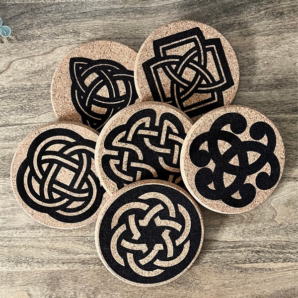 64 Celtic Coasters SVG, SVG Celtic Knot, Home Decor SVG, Coaster Grill ...