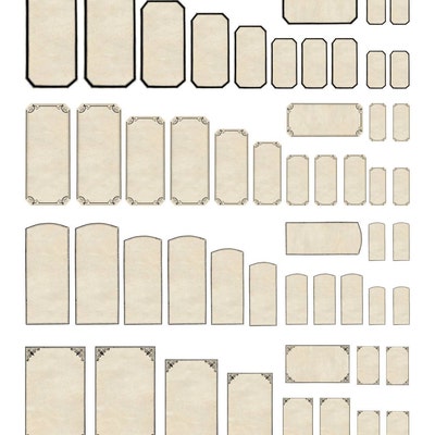 Printable Tabs Organizing Printable Vintage Style Retro Instant ...