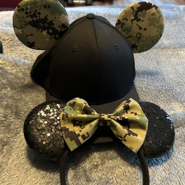 Military Camo Mickey Ears, Air Force Disney Ears, Marine Mickey Ears ...