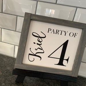 Party of Sign Family Party of Custom Family Name Sign | Etsy