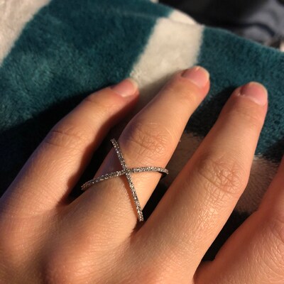 14k Gold Vertical Bar Ring, Diamond Bar Ring, Stackable Ring, Gold Ring ...