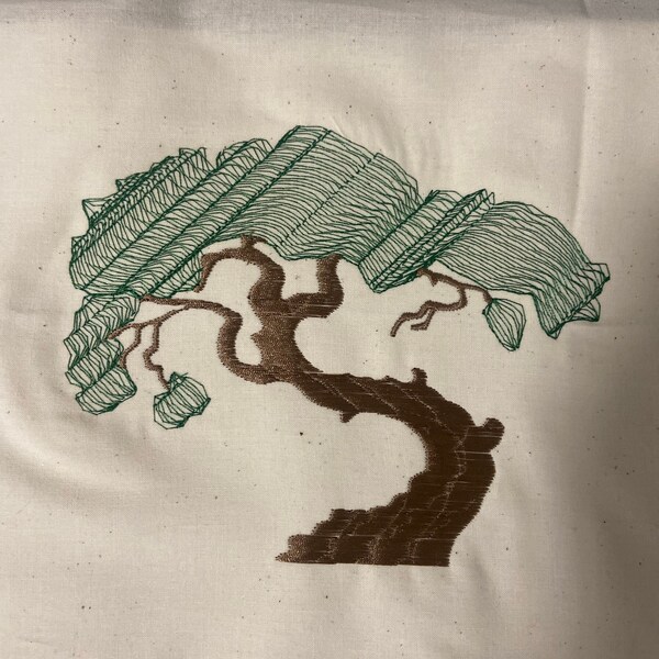 Oak Tree Embroidery - Digital Embroidery File - Botanical Embroidery ...