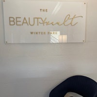 Custom Laser Cut 3D Layered Logo Sign on Acrylic With Stand Offs ...