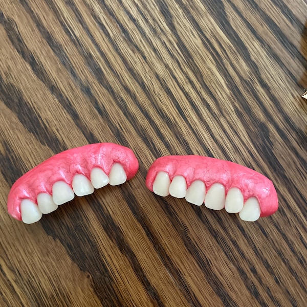 Handmade Teeth Hairclip, Acrylic Teeth, Hand-sculpted Polymer Clay Gums ...