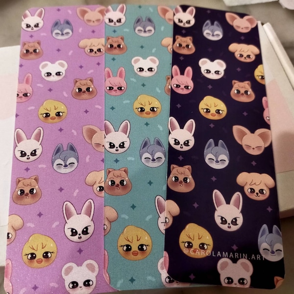 Stray Kids SKZOO Bookmark | Marcapaginas, Wolfchan, Leebit, Dwaekki ...