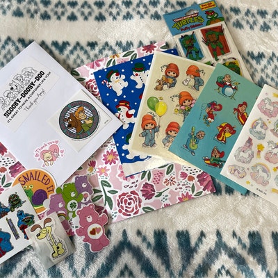 Vintage 1980s 1990s 2000s Sticker Sheet, American Greetings AGC Peanuts ...
