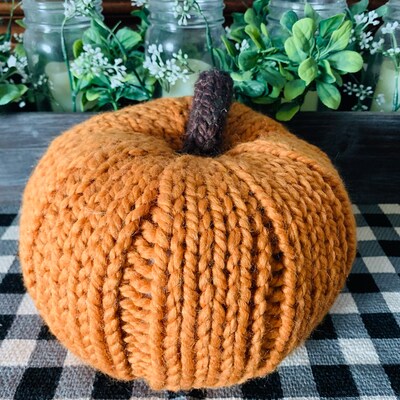 Knit Pumpkin Fall Decor Cozy Knits Fall Harvest Fall Table - Etsy Canada