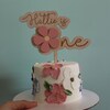 4th Birthday Cake Topper, Personalized Boho Cake Topper, Groovy Cake ...
