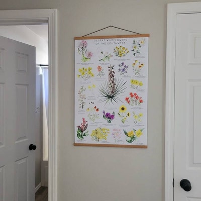 Desert Wildflower Poster 13x19 Inch Wall Art Wildflower - Etsy