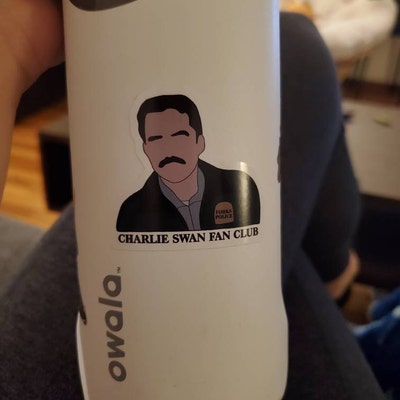 Twilight Charlie Swan Fan Club Die Cut Glossy Sticker, Die Cut Twilight ...