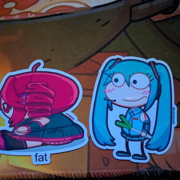 Goofy Teto (and Neru) Stickers (teto Pro Shops, Fat Plushie, 31 Y/o ...