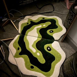 Thermal Body Woman Tufted Rug / Fluffy & Decorative, Handmade Tuft Rug ...