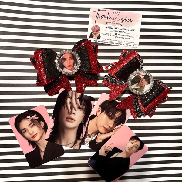 Stray Kids Bias Photo Light Stick Bow Accessory Bang Chan, Lee Know ...