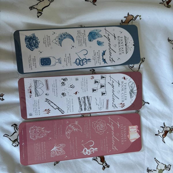 Bakery Bookmark | Bake a Book Boyfriend Recipe Bookmark | Bookish Gift ...