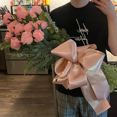 Multi-color Rose Flower Appliques Offray Small Ribbon Rose - Etsy