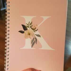 Personalized Initial Journal, Letter Notebook, Initial Notebook, Lined ...