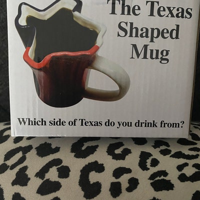 Texas Shaped Coffee Mug in Our Texas Flag What a Great Way to Start the ...