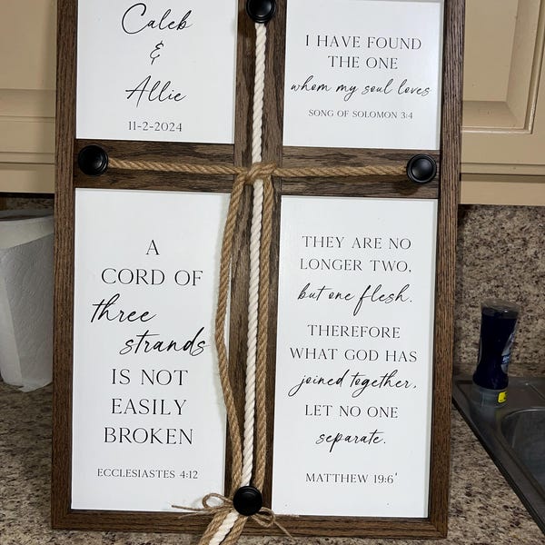 A Cord of Three Strands What God Joined Together Trinity Braid™ Unity ...