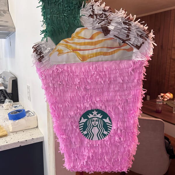 Coffee Pinata! 27”x 16”x 4” Starbucks Theme - Etsy