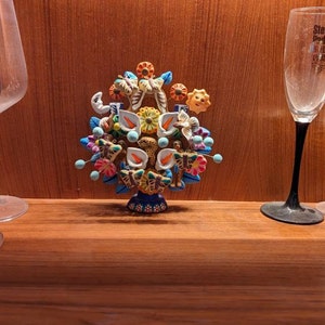 CATRINA Mexican Day of the Dead FINE ART Folk Art Handmade Clay Figure ...