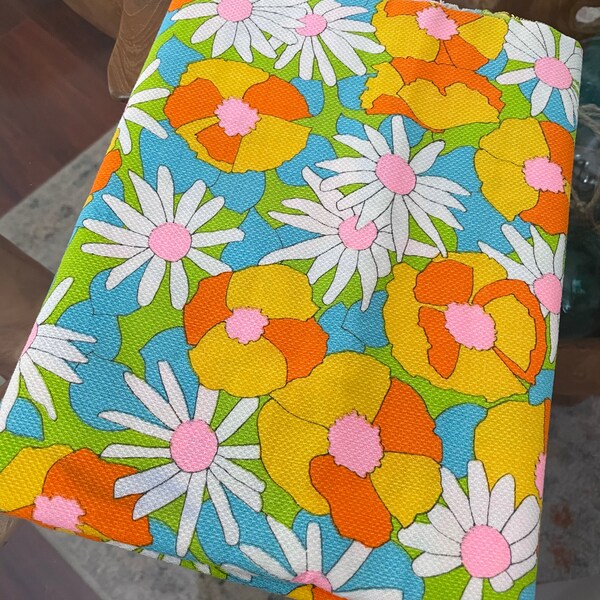 Omega Textile Corp. Purple Floral Fabric - Etsy