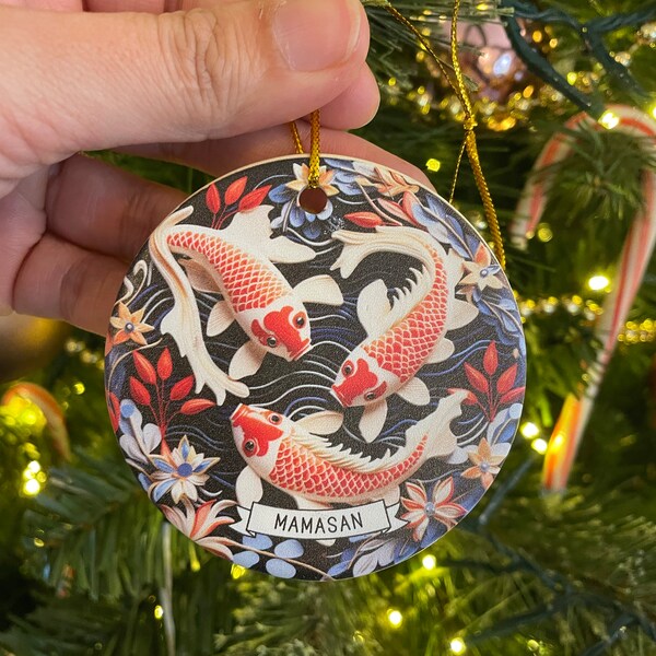 Fox Family Ornament Custom Woodland Fox Lover Gift Animal Boho Cozy ...