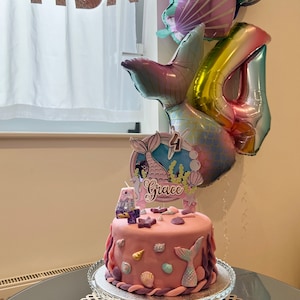 Pastel Mermaid Tail in Teal Pink and Purple - Etsy UK